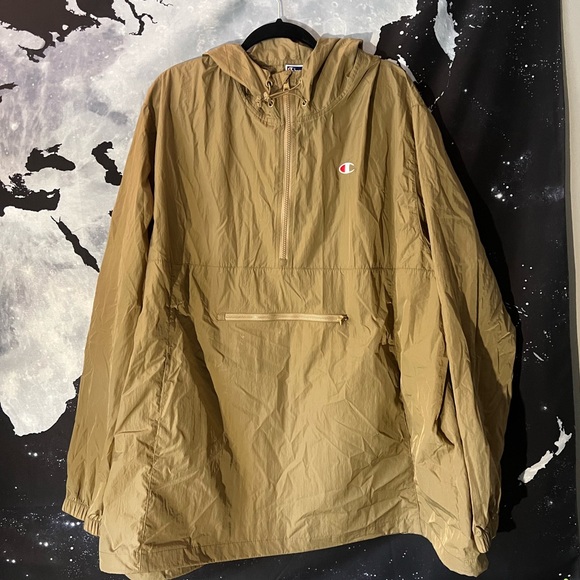 Champion | Jackets & Coats | Olive Champion Windbreaker | Poshmark